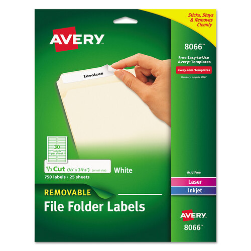 BettyMills Avery Removable File Folder Labels Avery 8066