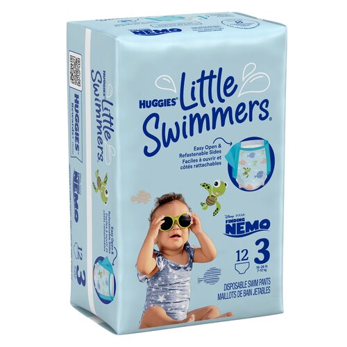 Kimberly Clark Unisex Baby Swim Diaper Huggies Little Swimmers Size 3 Disposable Heavy Absorbency Kimberly Clark Professional 18339 PK Betty Mills