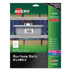 Avery® Surface Safe® ID Labels - Avery AVE61503 PK - Betty Mills
