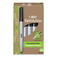 BIC® ReVolution Permanent Markers - Bic BICPMER36BLK PK - Betty Mills