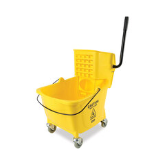 Pro-Pac™ Side-Squeeze Wringer/Bucket Combo - Unisan 2635COMBOYEL EA ...