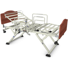 Invacare CS3 Bed, Drake Bed Ends in Biltmore Cherry, Assist Rail ...