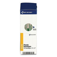First Aid Only™ Adhesive Plastic Bandages - First Aid Only FAOFAE3070 ...