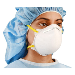 Cardinal Health Flat Fold N95 Respirator and Surgical Mask, Regular ...