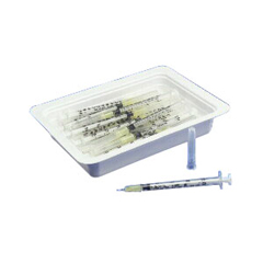 Monoject Allergy Tray with Detachable Needle 27G x 1/2", 1 mL (25 count ...