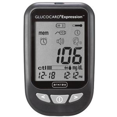 Glucocard Expression Blood Glucose Meter Kit, 1/EA - Arkray 571100 EA ...