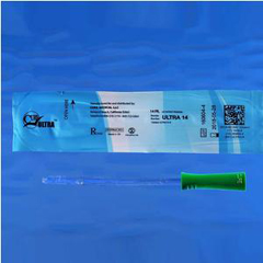 Cure Medical Pre-Lubricated 14 Fr Catheter, Sterile, Female, 6 ...