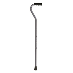 Adjustable Offset Cane, Silver - Cardinal Health ZCHCNE0015R EA - Betty ...