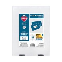 MACO® Cover-All™ Opaque Laser/Inkjet Shipping Labels - Chartpak ML1000B ...