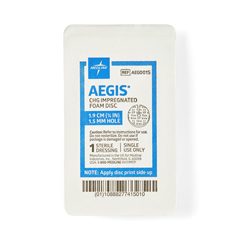 Aegis CHG-Impregnated Foam Disc, 1 Each - Medline AEG001SH EA - Betty Mills