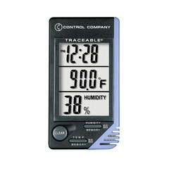 Control Company Traceable Thermometer/Clock/Humidity Monitor, - Control ...