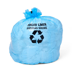 Medline Soiled Linen Liners, Blue, 40" x 45.5", 1.0 Mil, Roll, 100 EA ...
