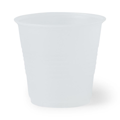 Medline Disposable Plastic Drinking Cups, Translucent, 3.500 OZ, 2500 ...