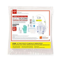 100% Silicone 1-Layer Foley Catheter Trays - Medline URO185814TS CS ...