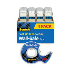 Scotch Wall-Safe Tape with Dispenser, Clear, 4-Pack - Betty Mills