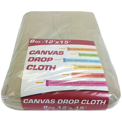 Hospeco Brands Group 8 oz. Drop Cloth, 12 ft. x 15 ft., Medium weight ...