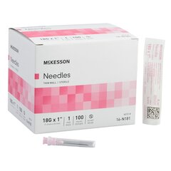 McKesson Hypodermic Needle, 100/BX, 10BX/CS - McKesson 16-N181 CS ...