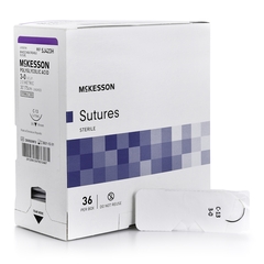McKesson Suture with Needle Absorbable Uncoated Undyed Suture Braided ...