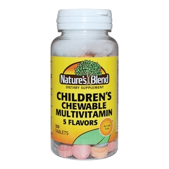 Nature's Blend Pediatric Multivitamin Supplement Nature's Blend Vitamin ...