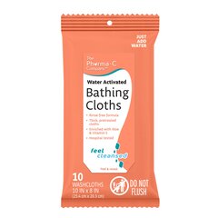 Kleen Test Products Corp Rinse-Free Bath Wipe Pharma-C-Wipes Soft Pack ...