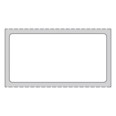 PDC® White Blank Thermal Label, 1 x 2 Inch - PDC Healthcare THERMD16 RL ...