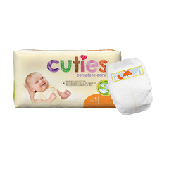 Cuties Complete Care Diapers, Size 1 - First Quality CDB001 CS - Betty Mills