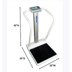 Befour Physician Scale with Handrail Befour Digital Display 1000 lbs ...