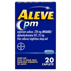 Aleve PM Night Time Pain Relief Aleve® PM 220 mg Strength Naproxen ...