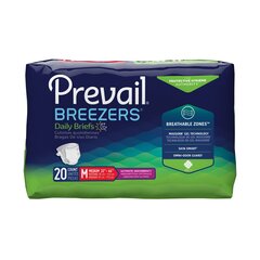 Prevail Unisex Adult Incontinence Brief Prevail® Breezers® Medium ...