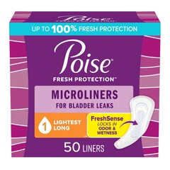 Poise Fresh Protection Microliners 6.9 inch Light - Betty Mills