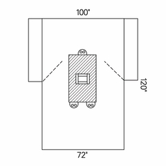 Abdominal Drape Transverse Laparotomy Drape 100 W X 72 W X 120 L Inch ...