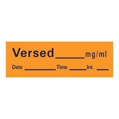 Timemed Drug Label Timemed Anesthesia Label Tape Versed_mg/mL Date_Time ...