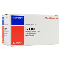 IV PREP™ Alcohol Prep Pad, 70% Strength - Smith & Nephew 59421200 CS ...