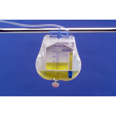 Urinary Meter Bag 400 mL Splashguard II 60 inch - Betty Mills