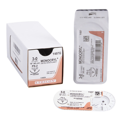 Monocryl Suture with Needle - J & J Healthcare Systems Y497G BX - Betty ...