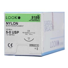 LOOK® Suture with C6 Needle, 12/BX - Surgical Specialties 918B BX ...