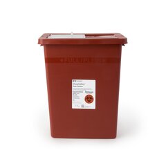 SharpSafety™ Sharps Container Slide Lid, Red 8 Gallon - Cardinal Health ...