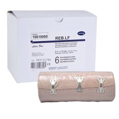 Hartmann Elastic Bandage REB 6 Inch X 10 Yard Double Length Clip ...