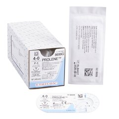 Prolene Nonabsorbable Suture with Needle Prolene™ Polypropylene P-3 3/8 Circle Precision Reverse ...