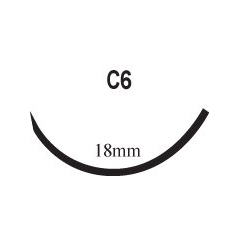 LOOK® Suture with C6 Needle, 12/BX - Surgical Specialties 928B BX ...