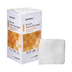 McKesson Sponge Dressing Medi-Pak™ Performance Cotton Gauze 8-Ply 3" X ...
