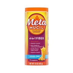 Metamucil Fiber Supplement Metamucil® Orange Flavor Powder 15 oz. 3.4 ...