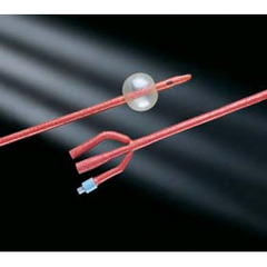 Bard Medical Foley Catheter 3-Way Standard Tip 30 cc Balloon 20 Fr. Red ...