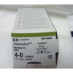Monosof~Dermalon Suture with Needle - Covidien SDN-5666G BX - Betty Mills