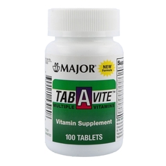 Tab-A-Vite® Multivitamin Supplement (1873736), 100/BT - Major ...