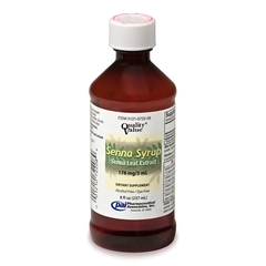 Senna Laxative Senna Natural Flavor Syrup 8 oz. 176 mg / 5 mL Strength ...