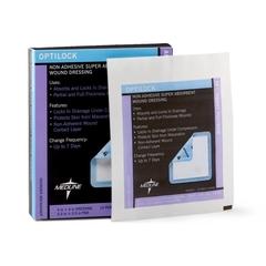 Optilock Non Adherent Dressing Optilock 4 X 4 Inch - Medline MSC6444EP EA