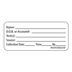 MedVision Pre-Printed / Write On Label MedVision® Advisory Label White ...