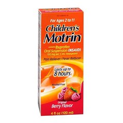 Motrin Children's Pain Relief Motrin® 100 mg / 5 mL Strength Ibuprofen ...