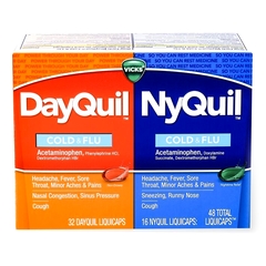 NyQuil Cold and Cough Relief DayQuil® Nyquil® Combo Pack 325 mg - 10 mg ...
